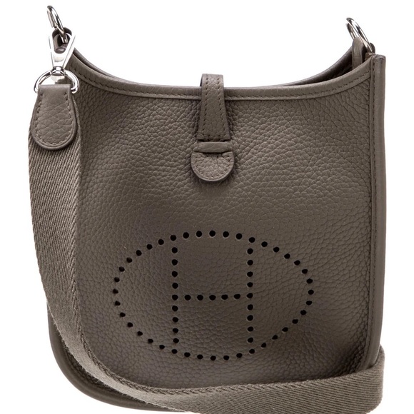 Hermes | Bags | Brand New Rare Hermes Evelyn Mini Tmp Grey | Poshmark